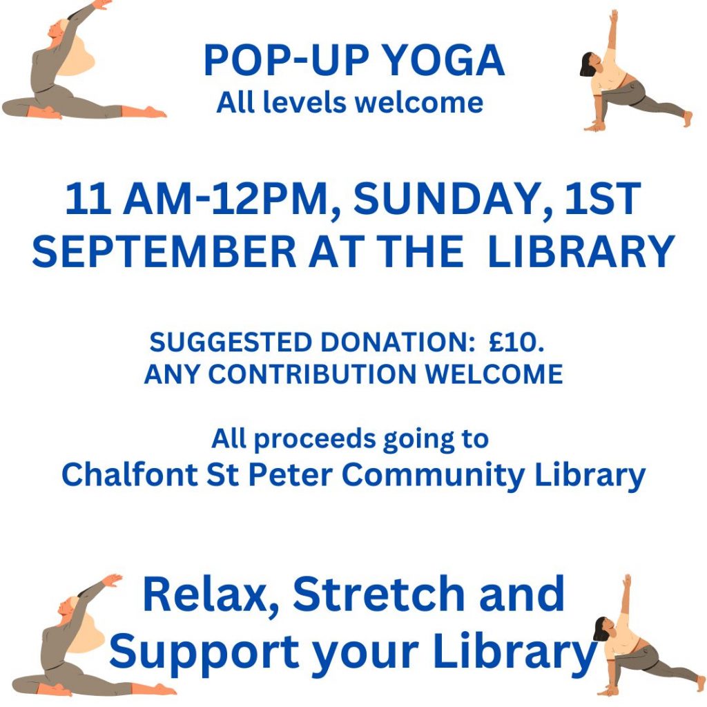 What’s On Calendar at Chalfont St Peter Library